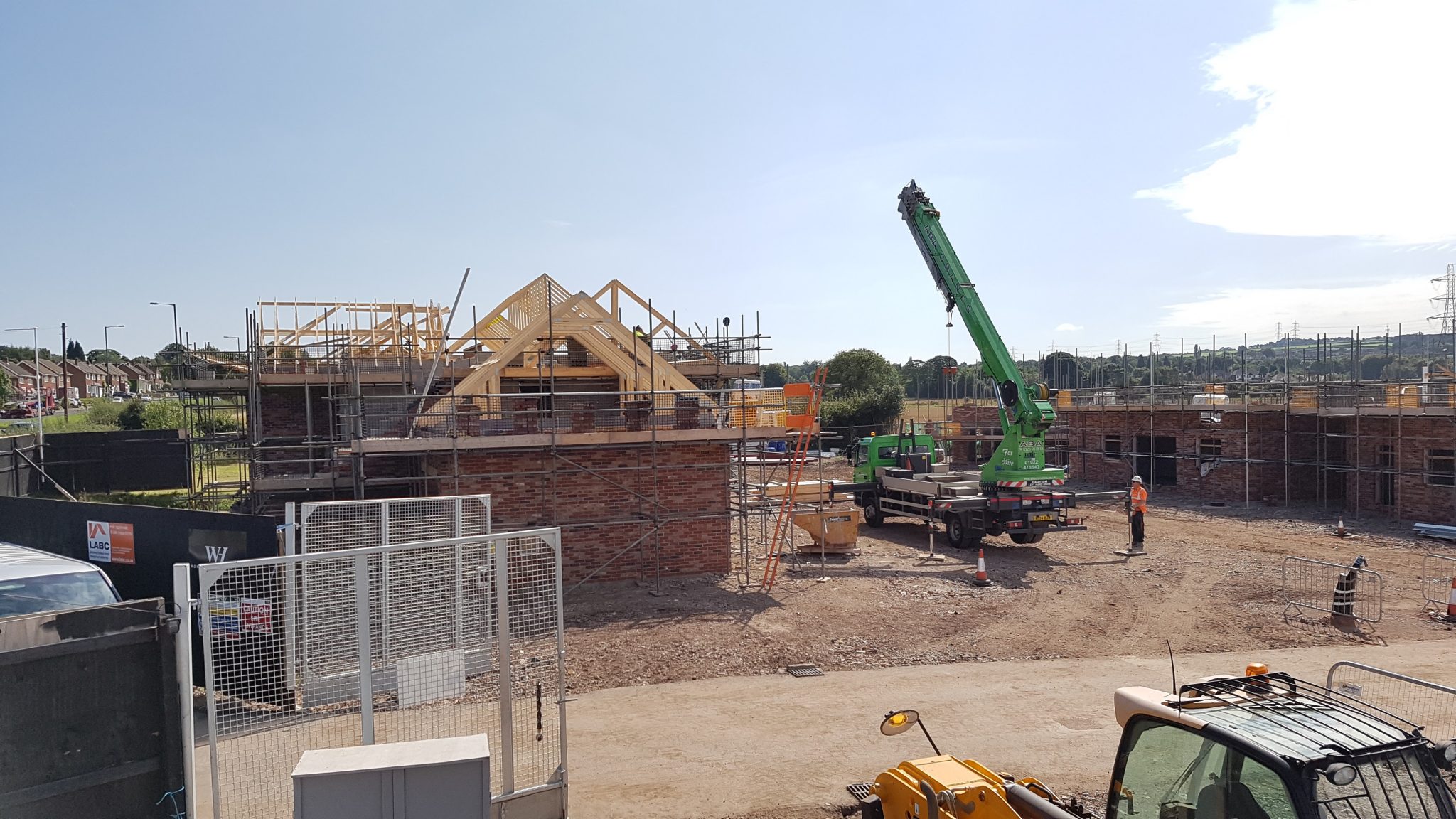 "The Coppice" Plot 7 Roof Timbers Installed - Wonderful Homes Limited